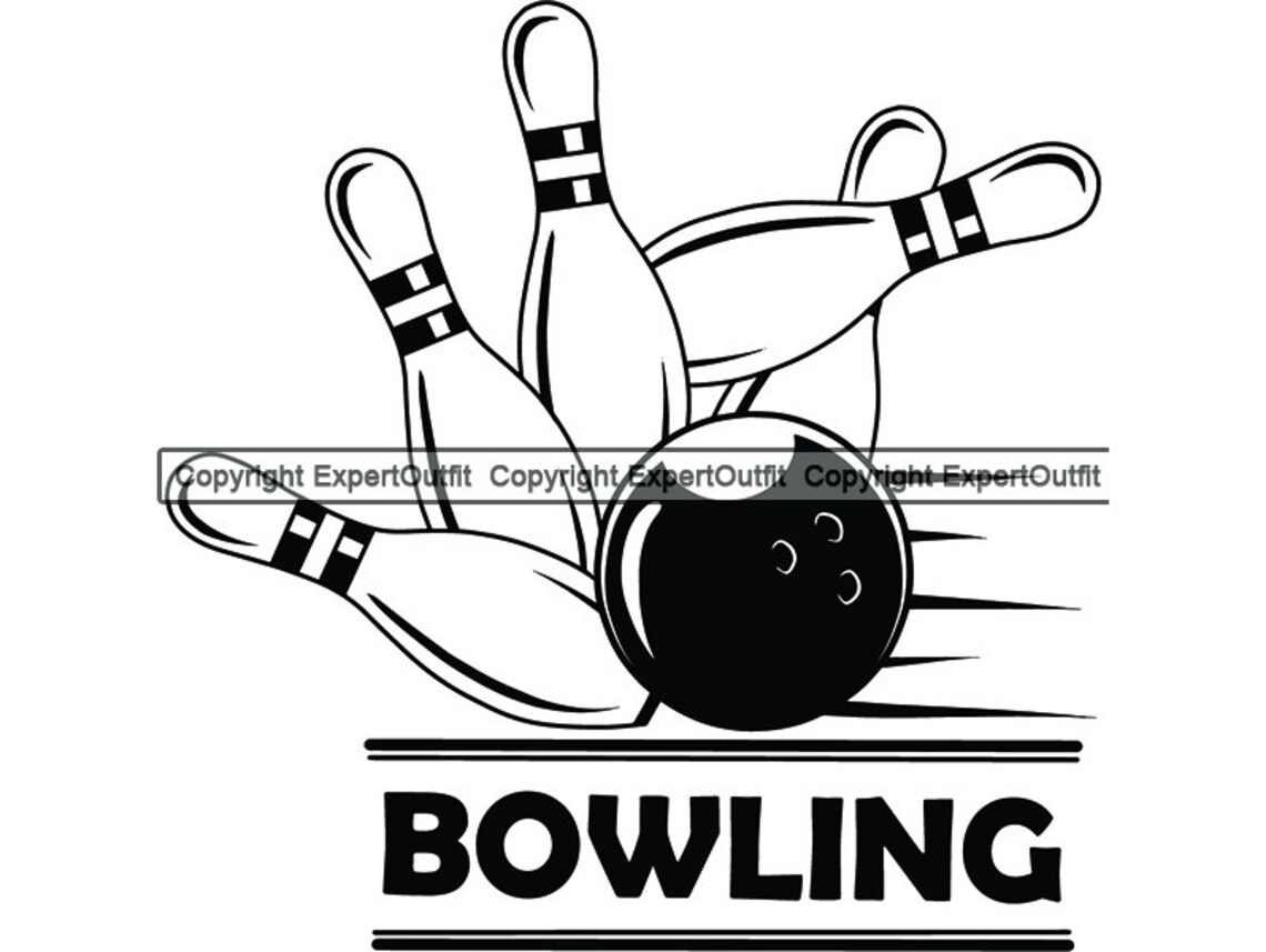 Bowling Logo Kingpin King Pin Ball Sports Bowl Game Bowler Tournament ...