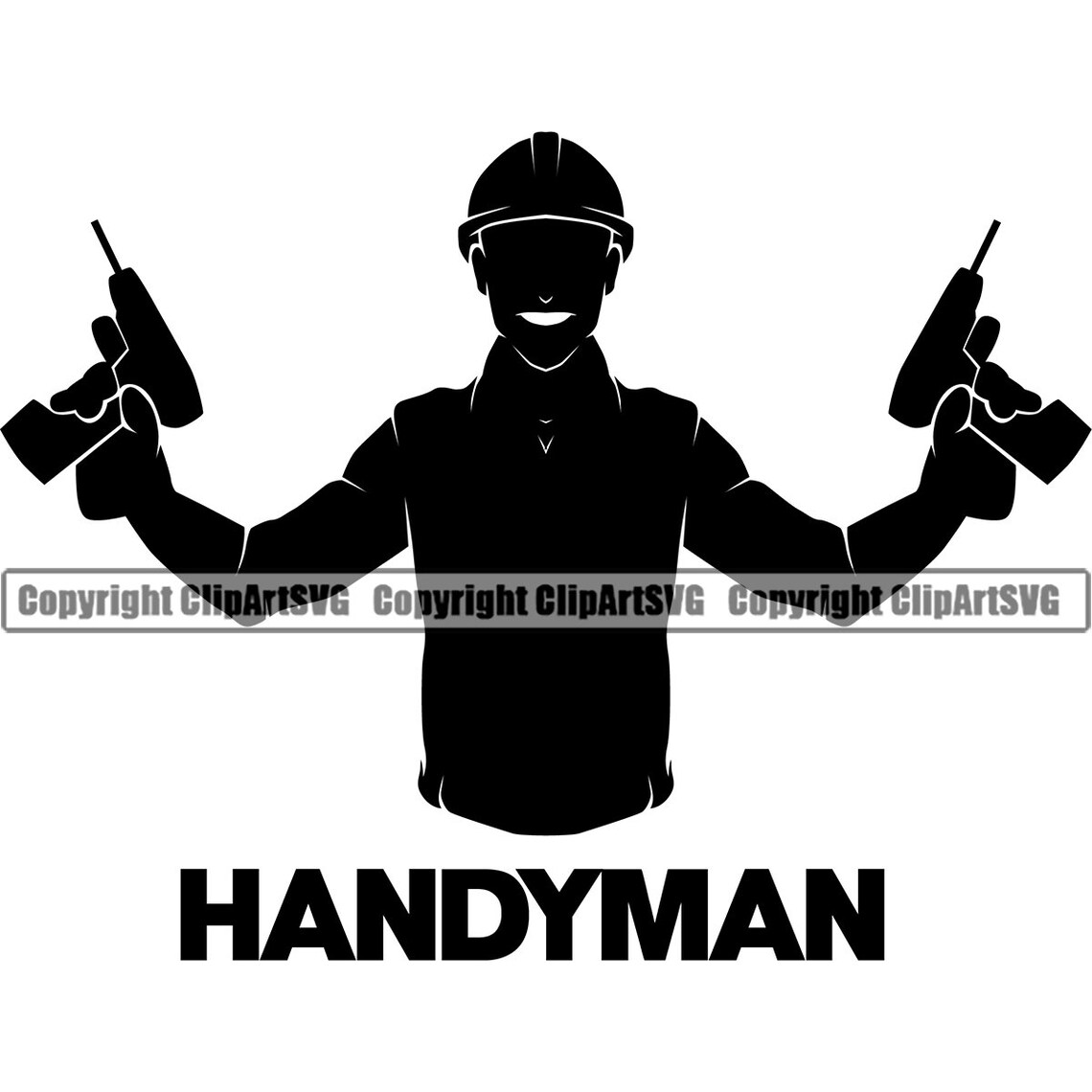 Handyman Home House Repair Service Construction Building Worker Tool ...