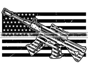 Home & Living American Flag Patriotic Quote Freedom Guns Pistols Gun ...