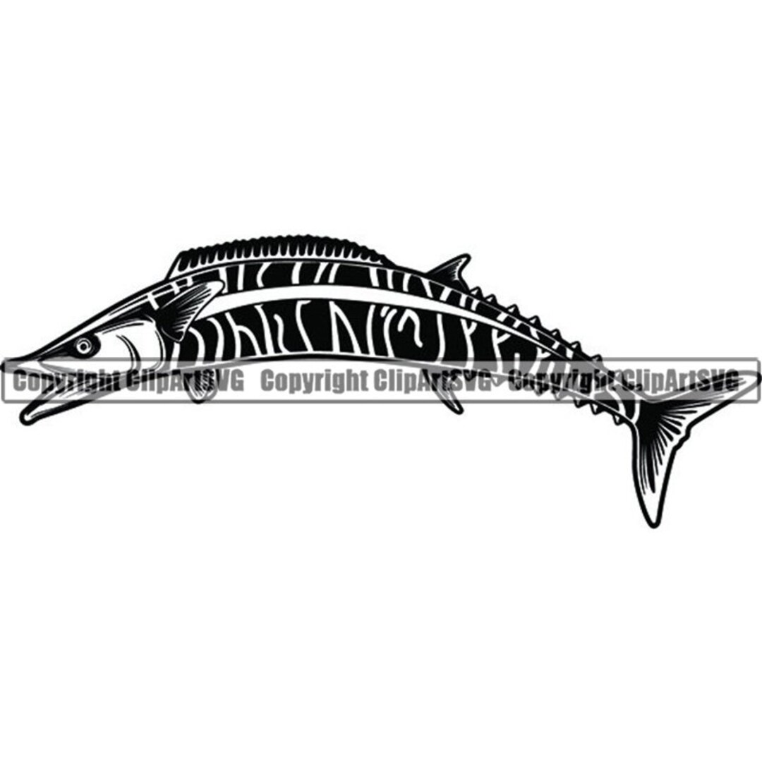 Wahoo Fish #1 Fishing Angling Salt Water Ocean Sea Symbol Life Animal ...