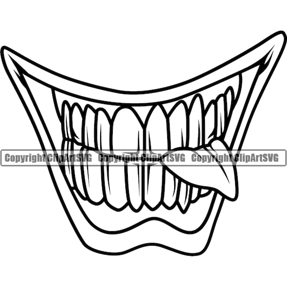 Evil Grin Drawing