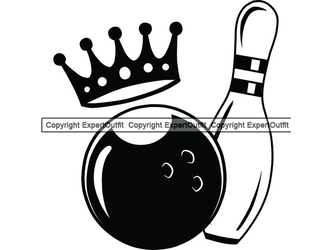Bowling Logo Kingpin King Pin Ball Sports Bowl Game Bowler Tournament ...