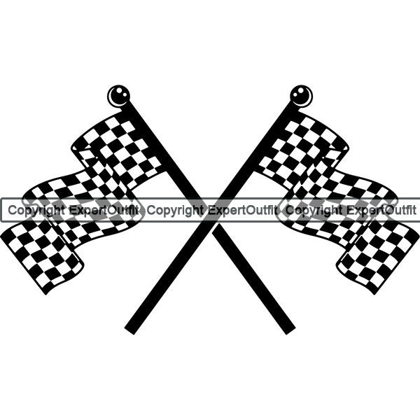 Car Racing Checkered Flag Racing Racer Race Finish Line | Etsy