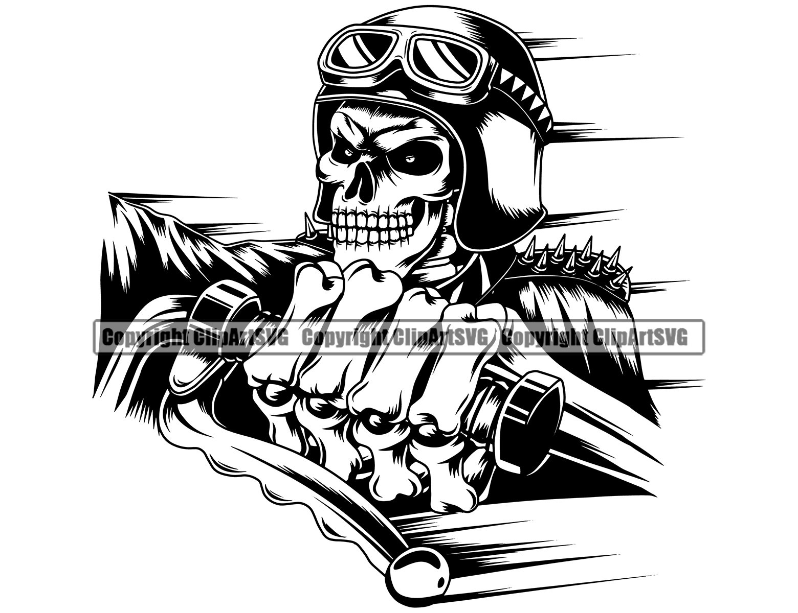 Motorcycle Skull Helmet Custom Bike Car Repair Shop Biker Riding Bike ...