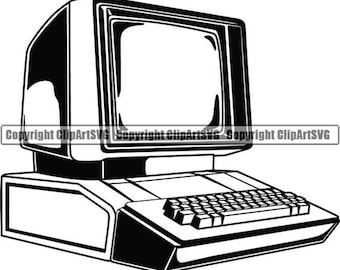 Desktop Computer Svg - Etsy