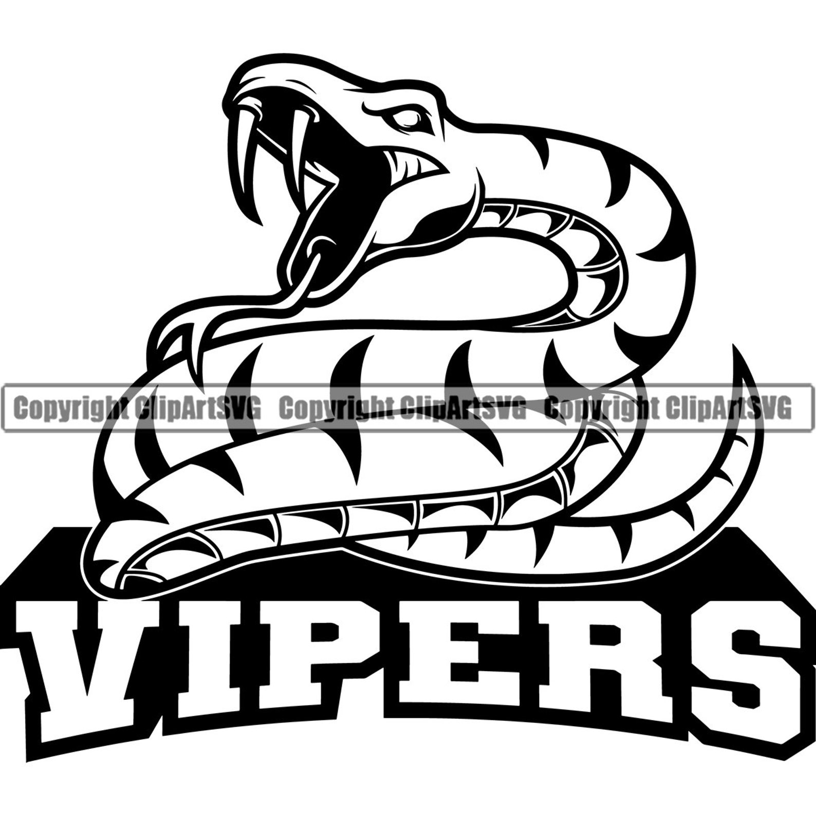 Viper Snake Reptile Pet Mascot School Team Sport Esport Game - Etsy