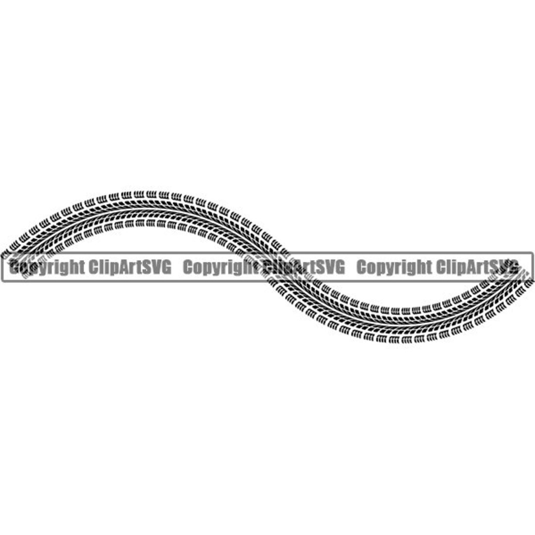 Road Street Race Tire Track Wavy Curve Frame Border Shield Highway ...