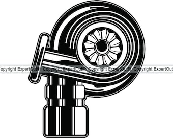 Turbo Charger 2 Chrome Engine Car Vehicle Auto Part Biker - Etsy
