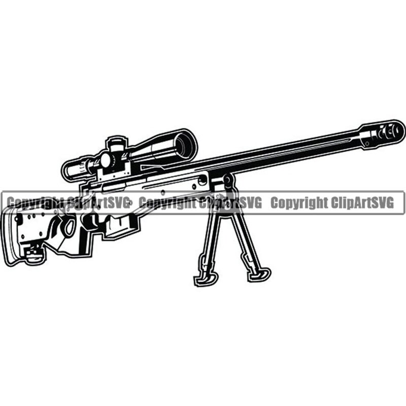 Sniper Weapon Svg - Etsy