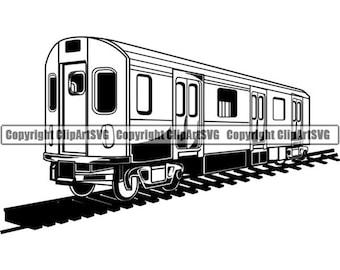 Mta Train Clipart Vintage