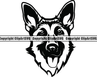 German Shepherd Running Officer Dog Breed K-9 Pet Police Cop Law ...