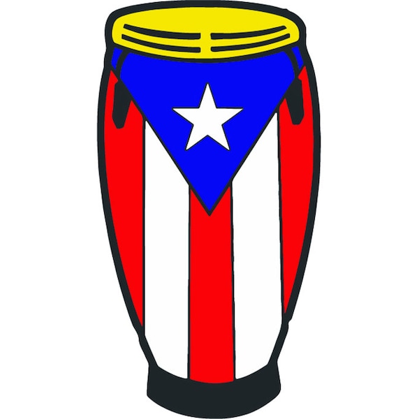 Puerto Rico Congas Svg - Etsy