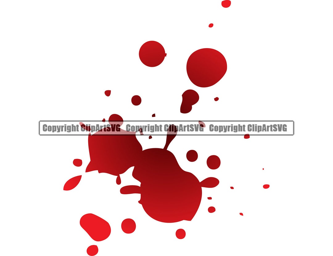 Blood Splash Splatter Splat Stain Drop Droplet Drip Liquid Paint Gush ...
