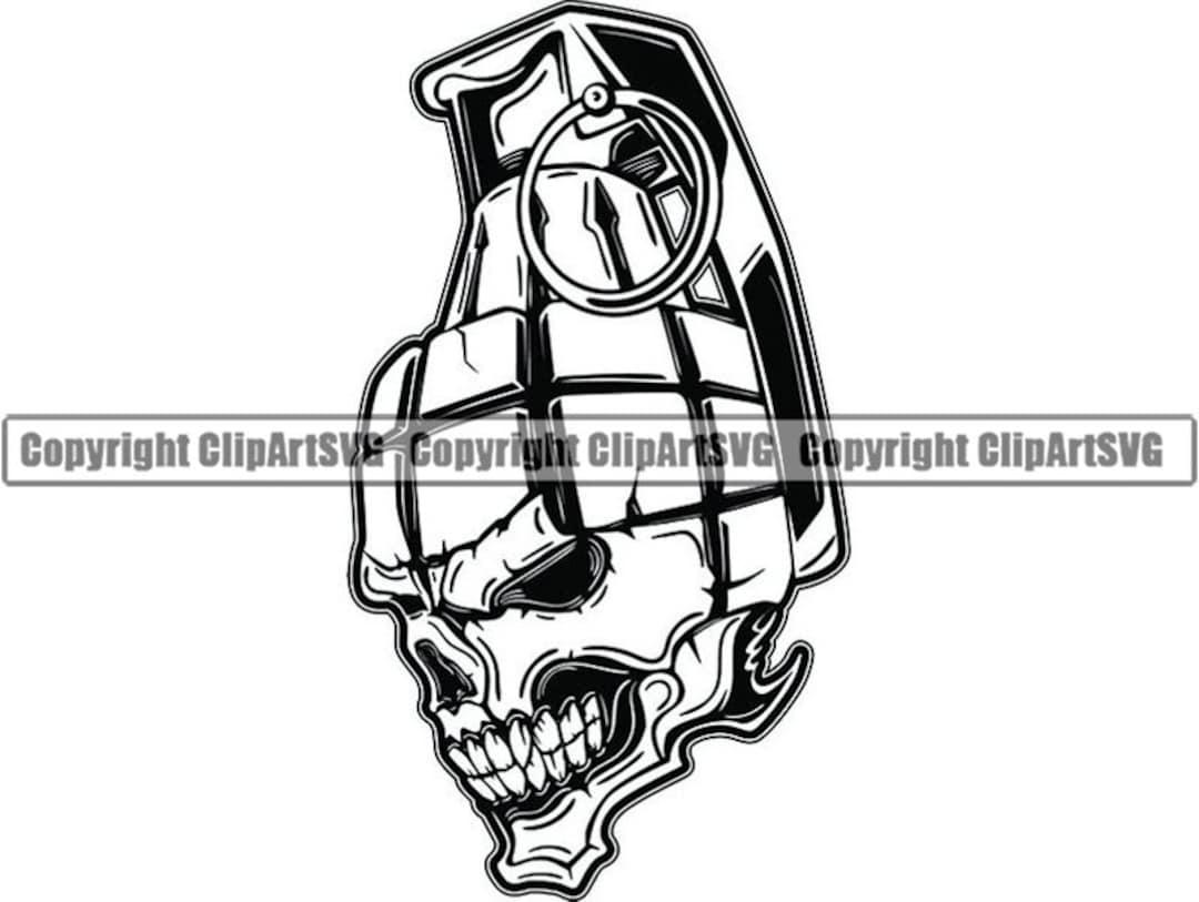 Exploding Grenade Tattoo