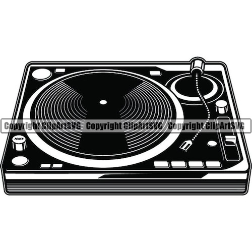 DJ Setup Melting Disc Jockey Music Turntable Mixer Record - Etsy