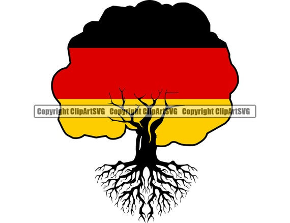 Germany German Tree Roots Family Home Flag Country World - Etsy