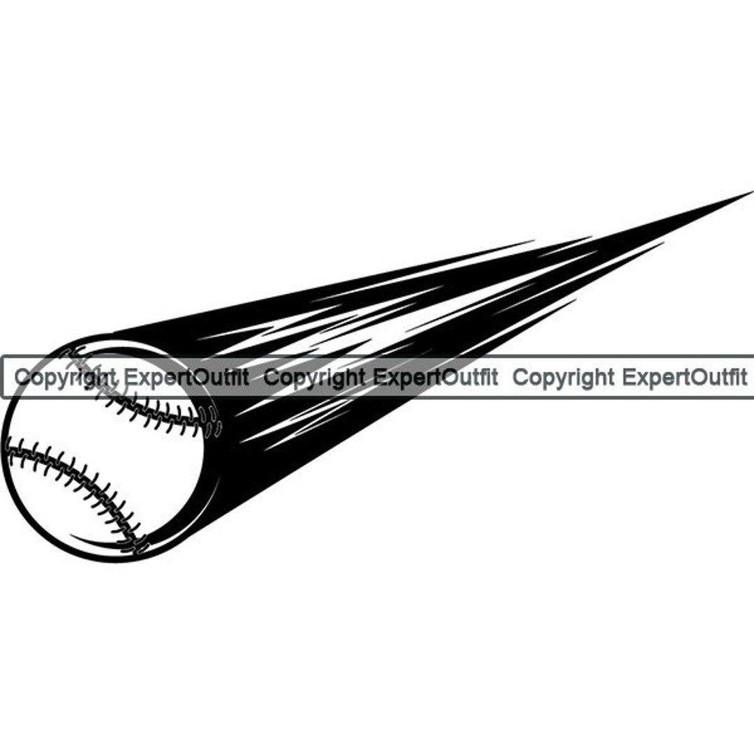 Baseball Ball Motion Fast Speed Lines Player Bat League Equipment Team ...