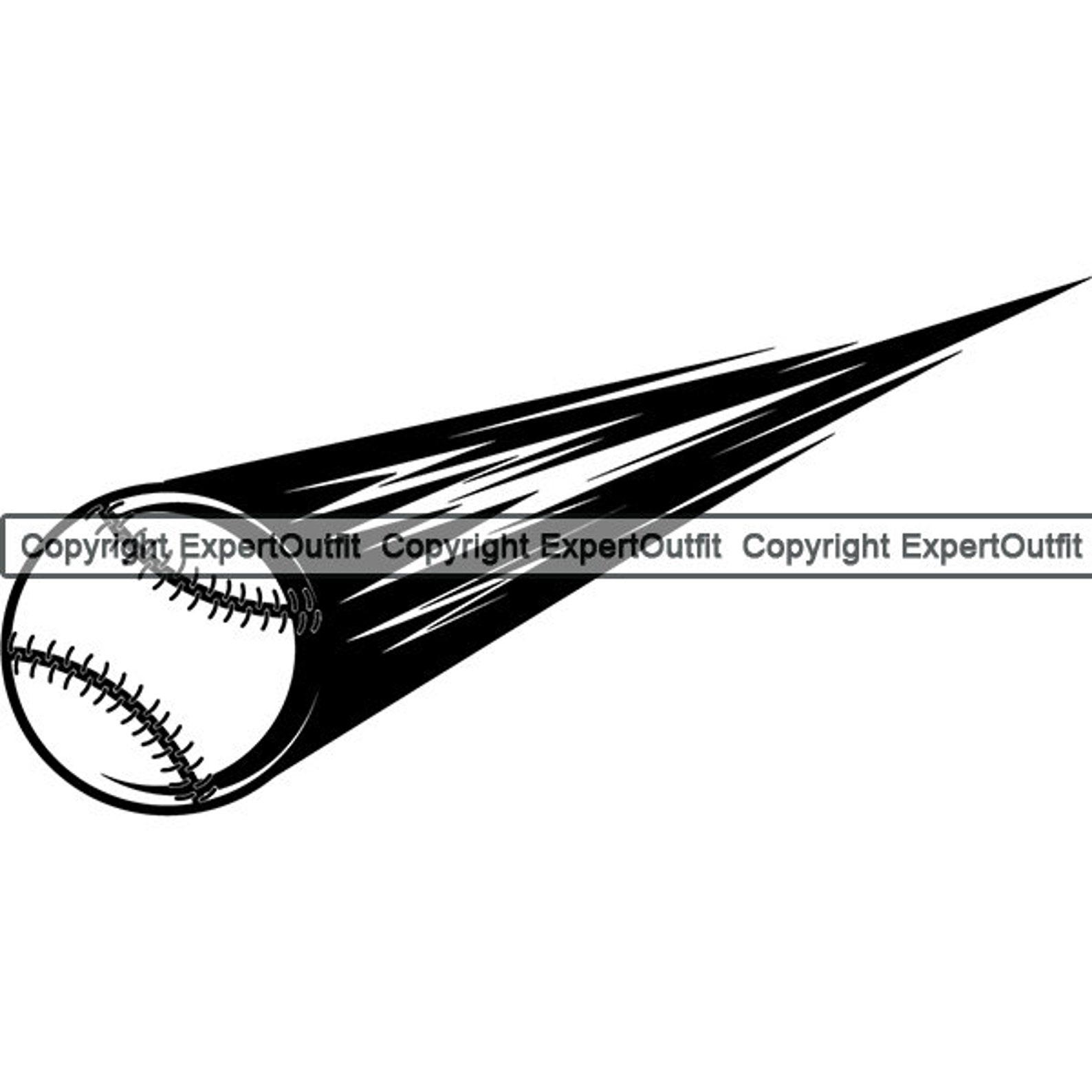Baseball Ball Motion Fast Speed Lines Player Bat League - Etsy