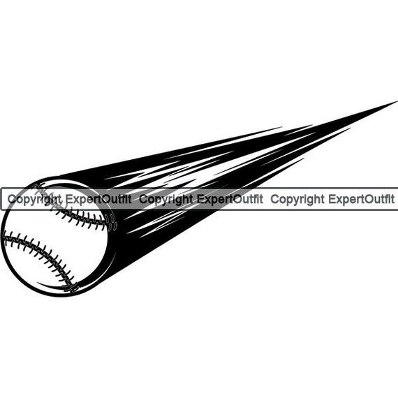 Baseball Ball Motion Fast Speed Lines Player Bat League - Etsy