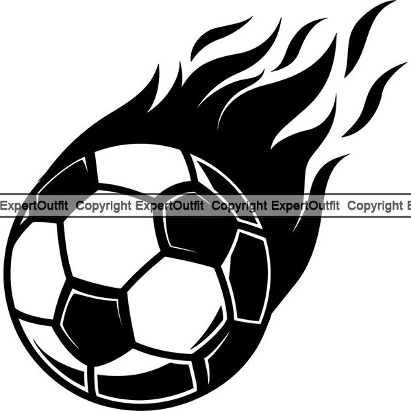 Football Player Flames Svg - Etsy