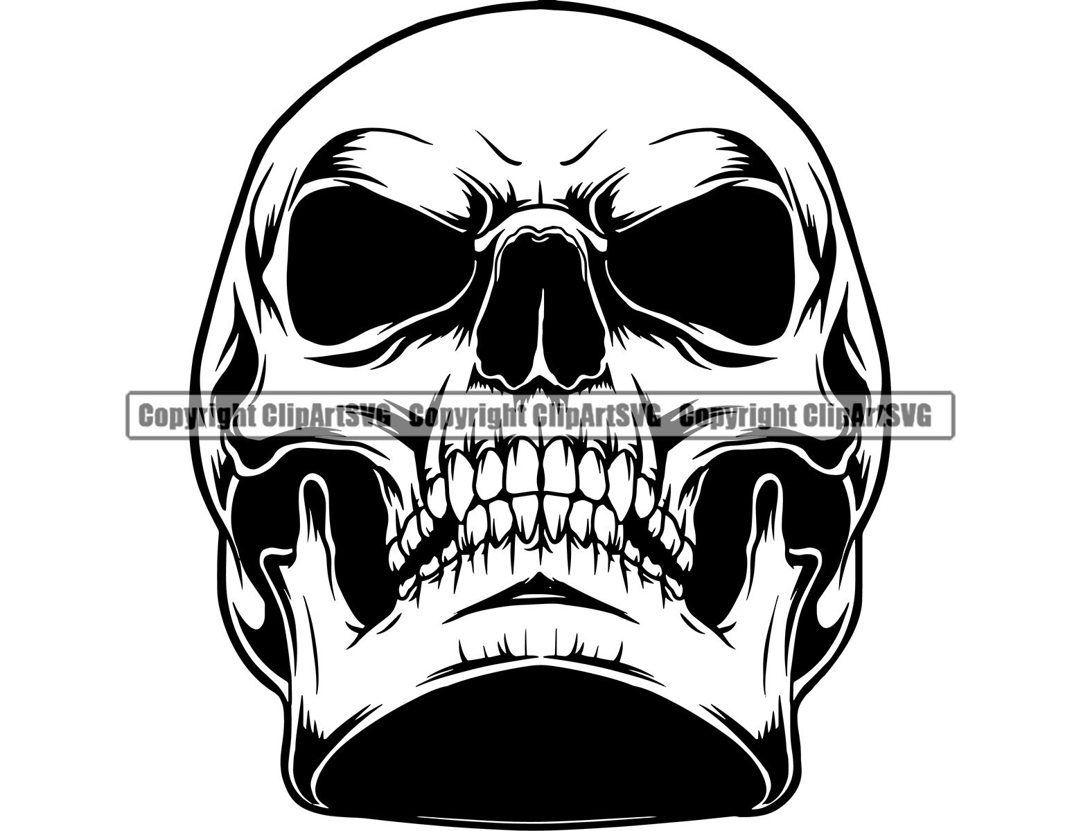 Skull Dead Head Evil Kill Killer Tattoo Skeleton Bone Horror - Etsy