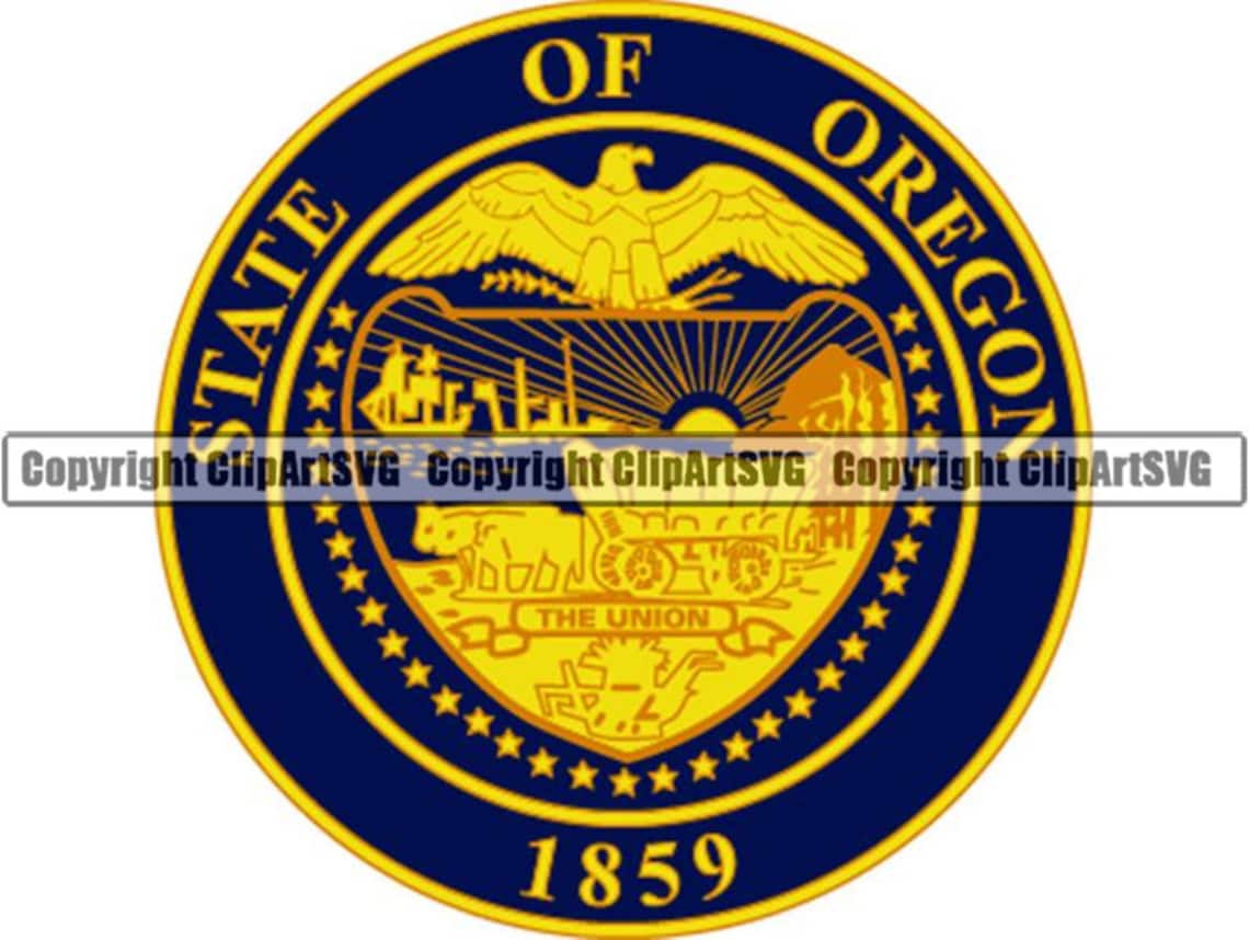 Oregon State Seal Flag U.S. US United America American Nation | Etsy
