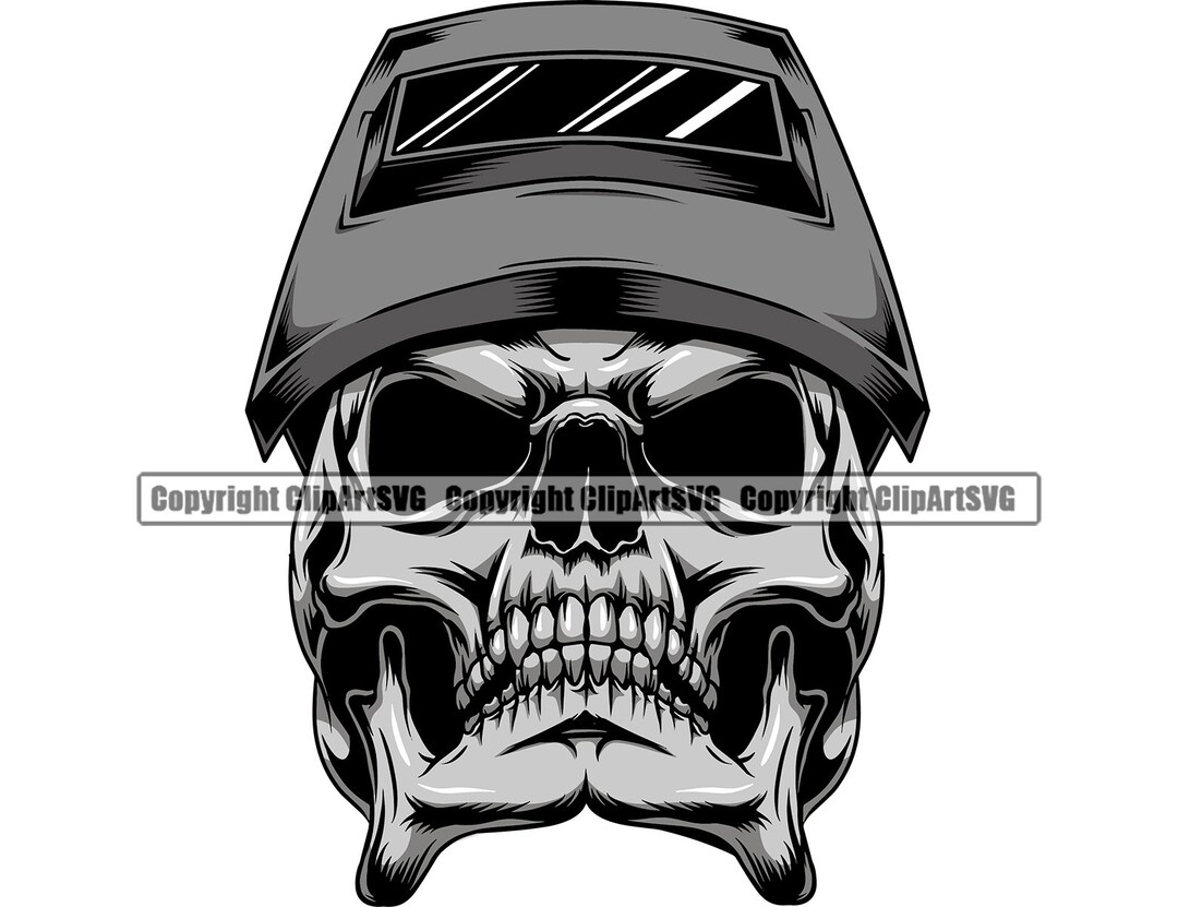 Welder Welding Skull Steel Metal Torch Safety Mask Mechanic Work Worker ...