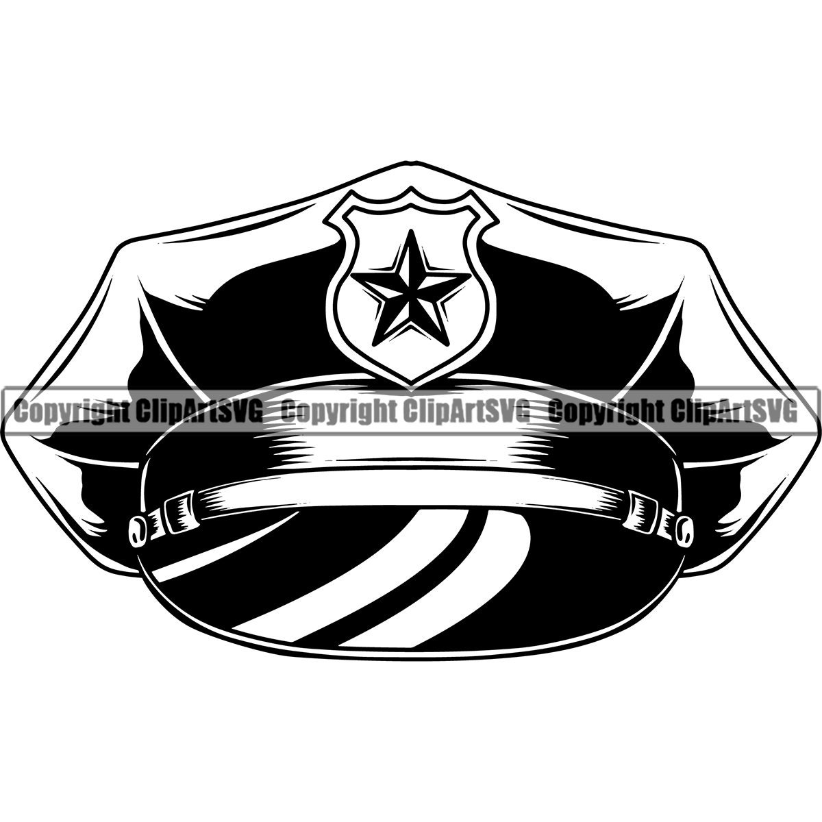 Police Officer Hat Cap Policeman Cop Uniform Badge Law Crime | Etsy