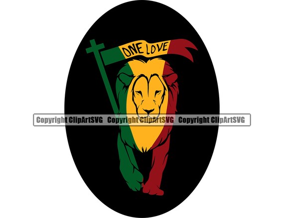 Rasta Reggae Lion Flag Symbol Marijuana Tree Leaf Joint Bud Pot Weed ...