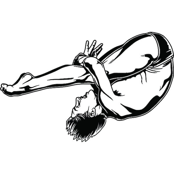 Swimmer Diving Drawing