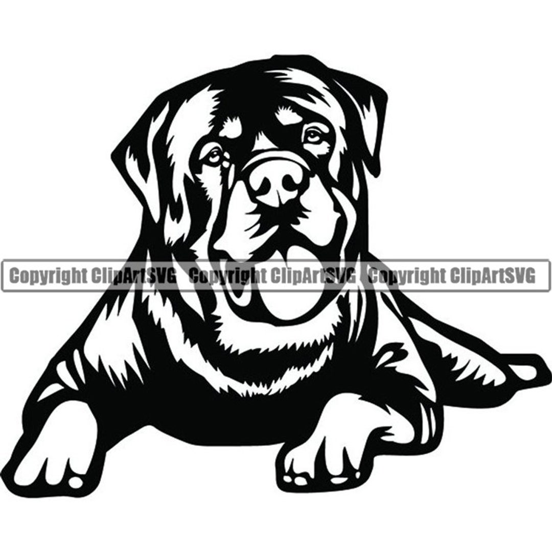 Rottweiler #84 Dog Breed Animal Pet Guard Security Canine Pedigree ...