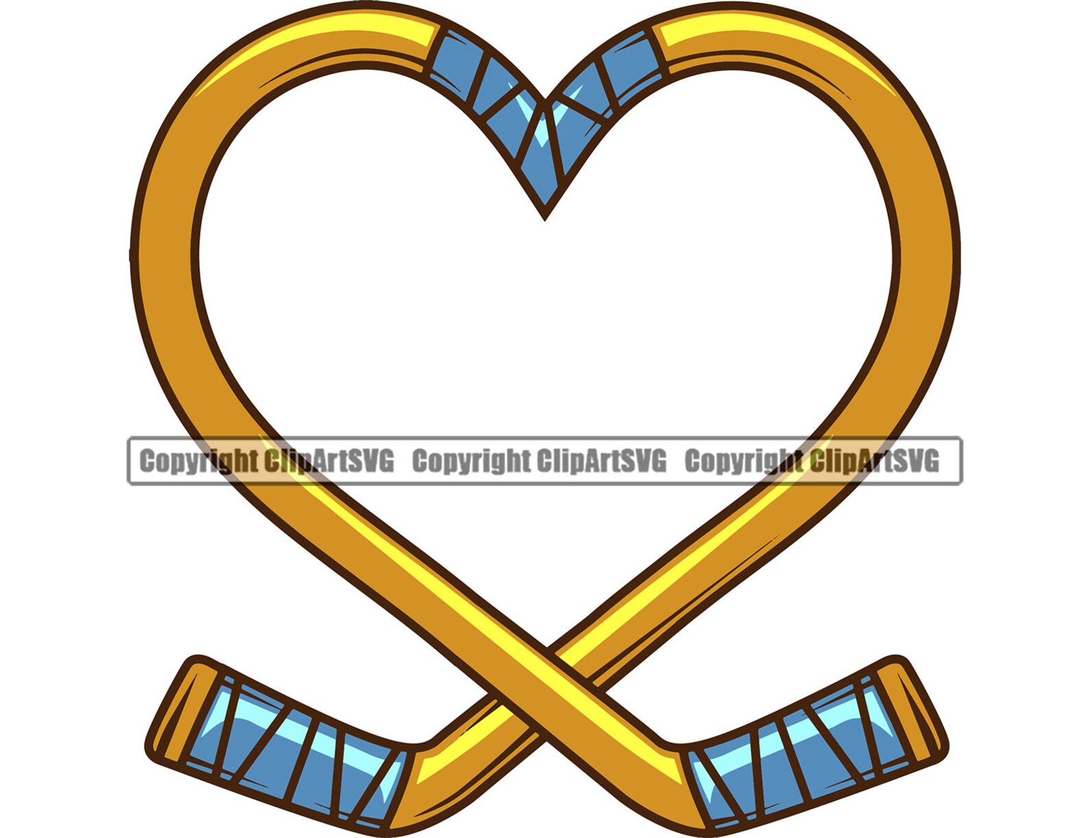 Hockey Stick Heart Love Player Silhouette Mask Arena Ice Rink | Etsy