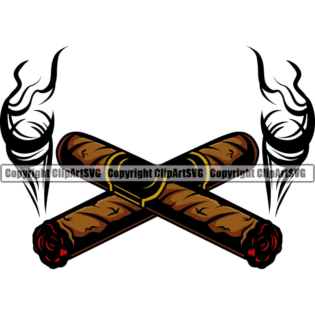 Cigars Crossed Smoking Tobacco Smoker Smoke Blunt Ash Ashes Bar Alcohol ...