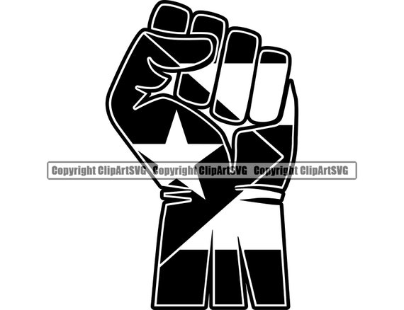 Puerto Rico Rican Power Fist Unite Unity Flag Country World Nation Map ...