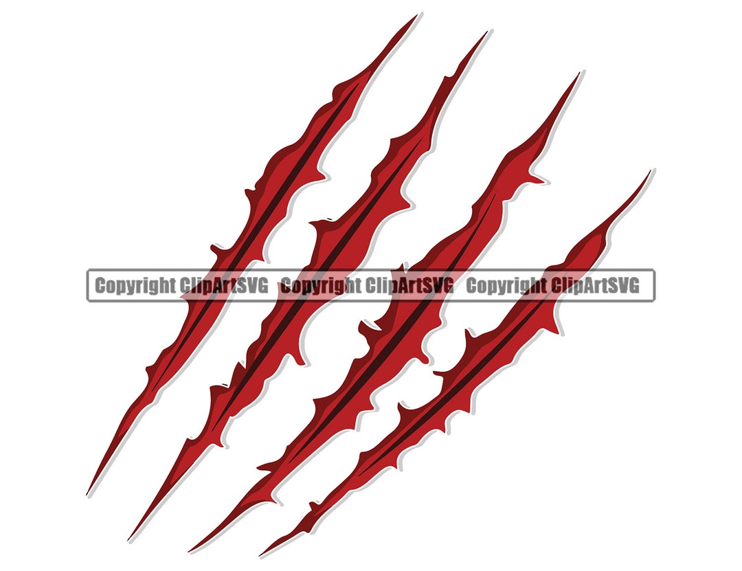 Animal Scratch Blood Wound Injury Claw Rage Anger Horror Torn Talon ...