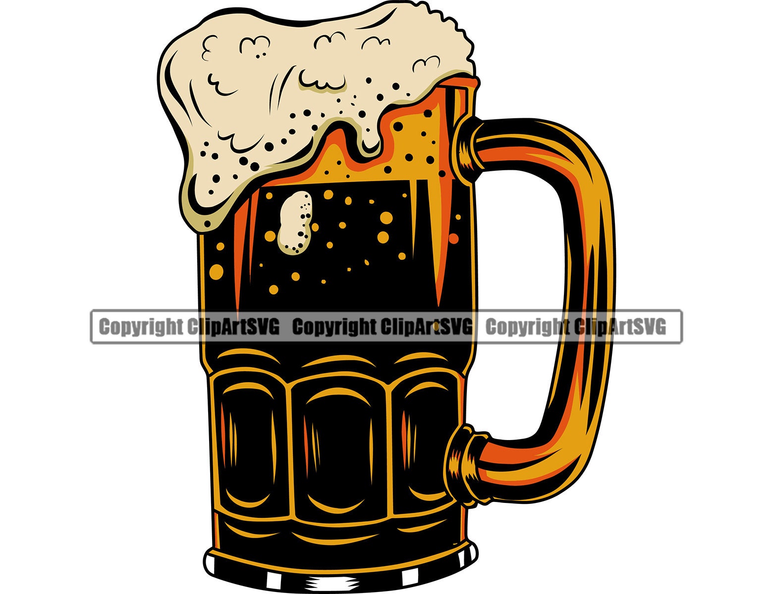 Beer Mug Glass Ice Cold Ale Drink Foam Brew Brewery Alcohol | Etsy