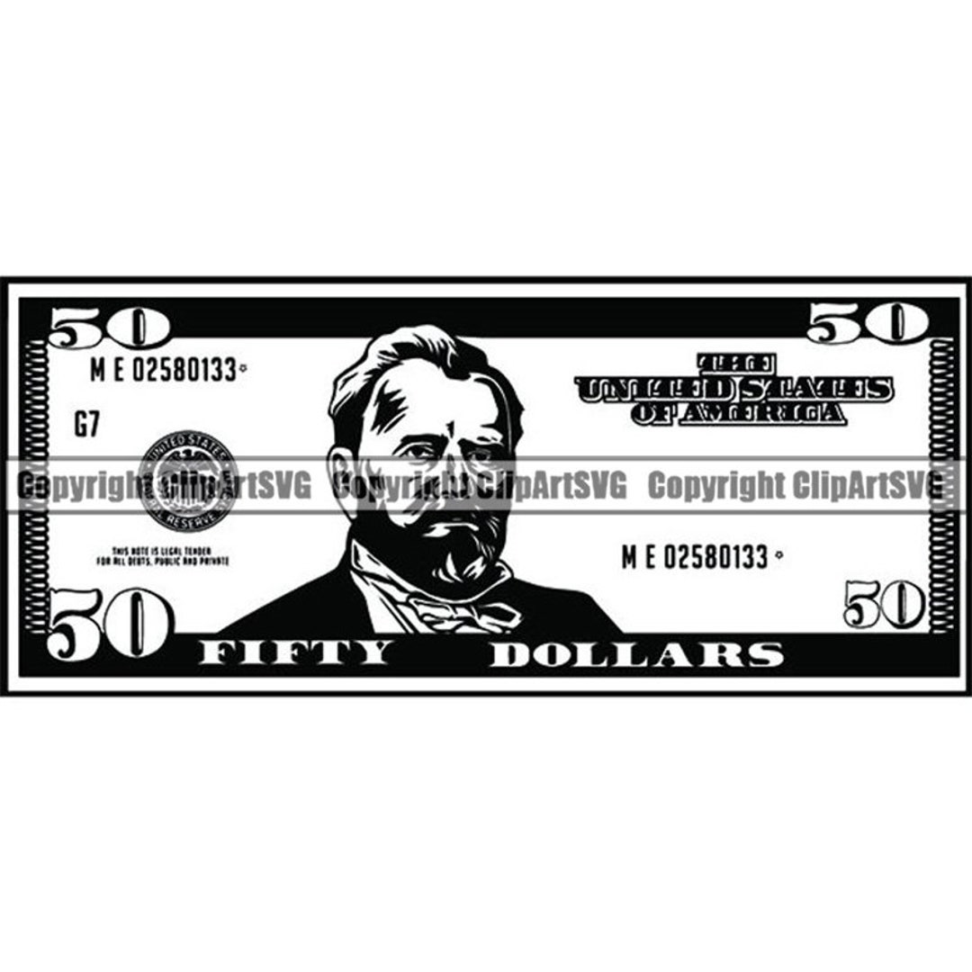 50 Dollar Bill Vector
