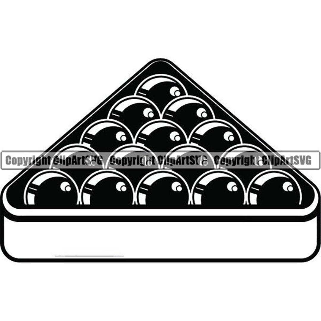 Billiards Ball Rack 6 Eight 8 Nine 9 Ball Sports Pool Game Snooker ...