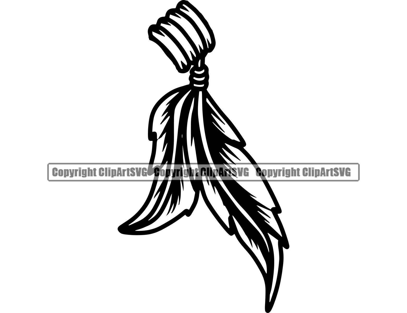 Native American Spear Drawing