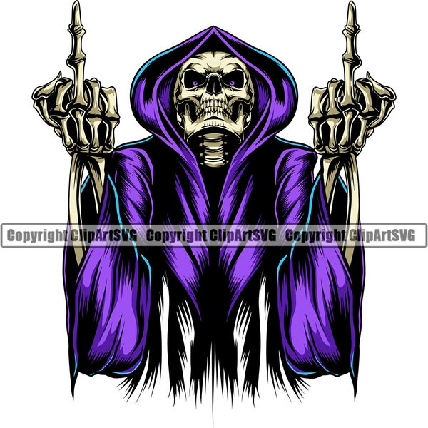 Grim Reaper Middle Finger Png - Etsy