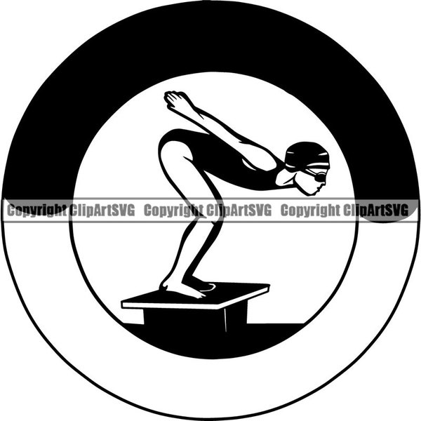 Swim and Dive Logo Svg - Etsy