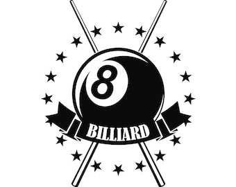 Billiard ball svg | Etsy