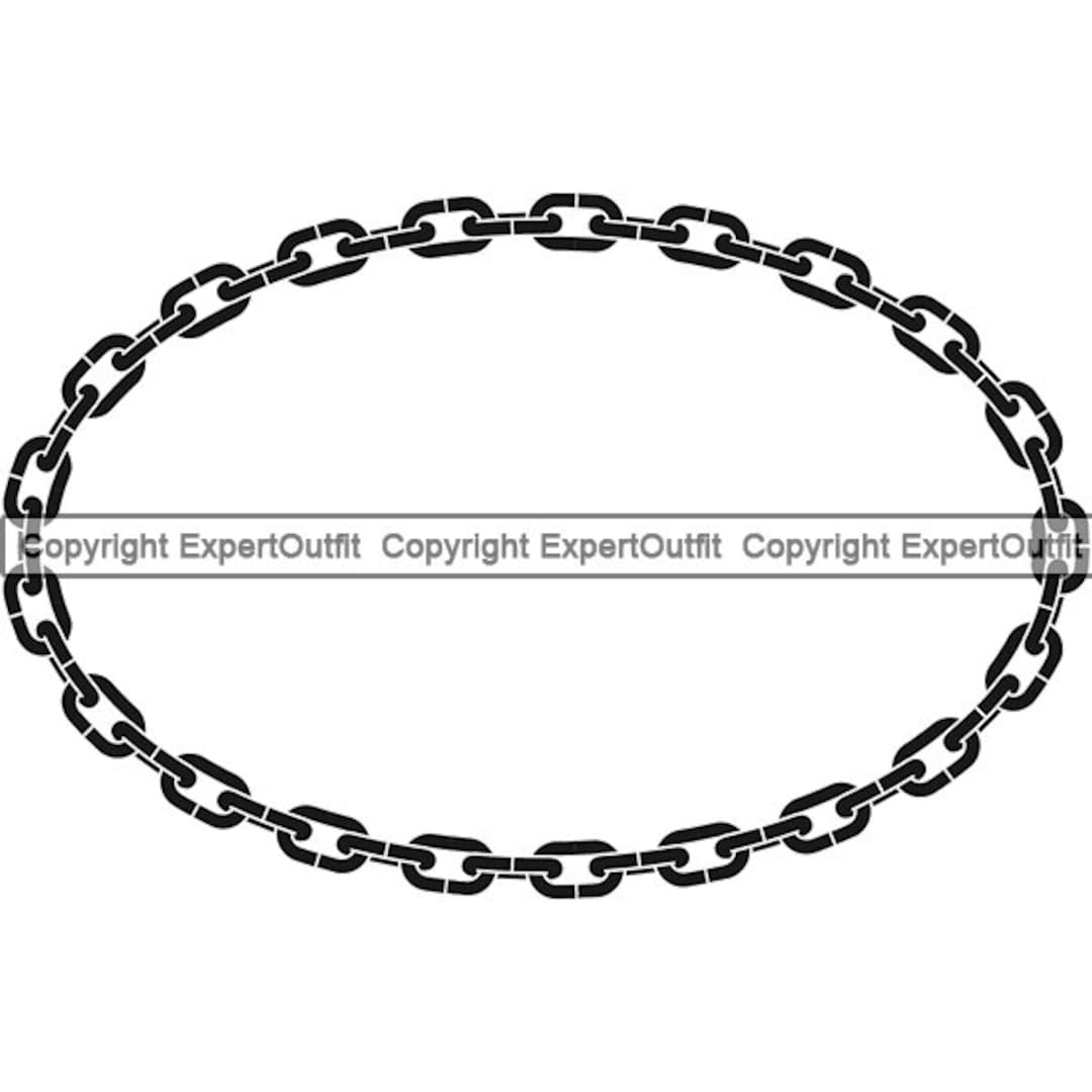 Chain Link Oval Round Frame Endless Metal Rope Steel Towing Hardware ...