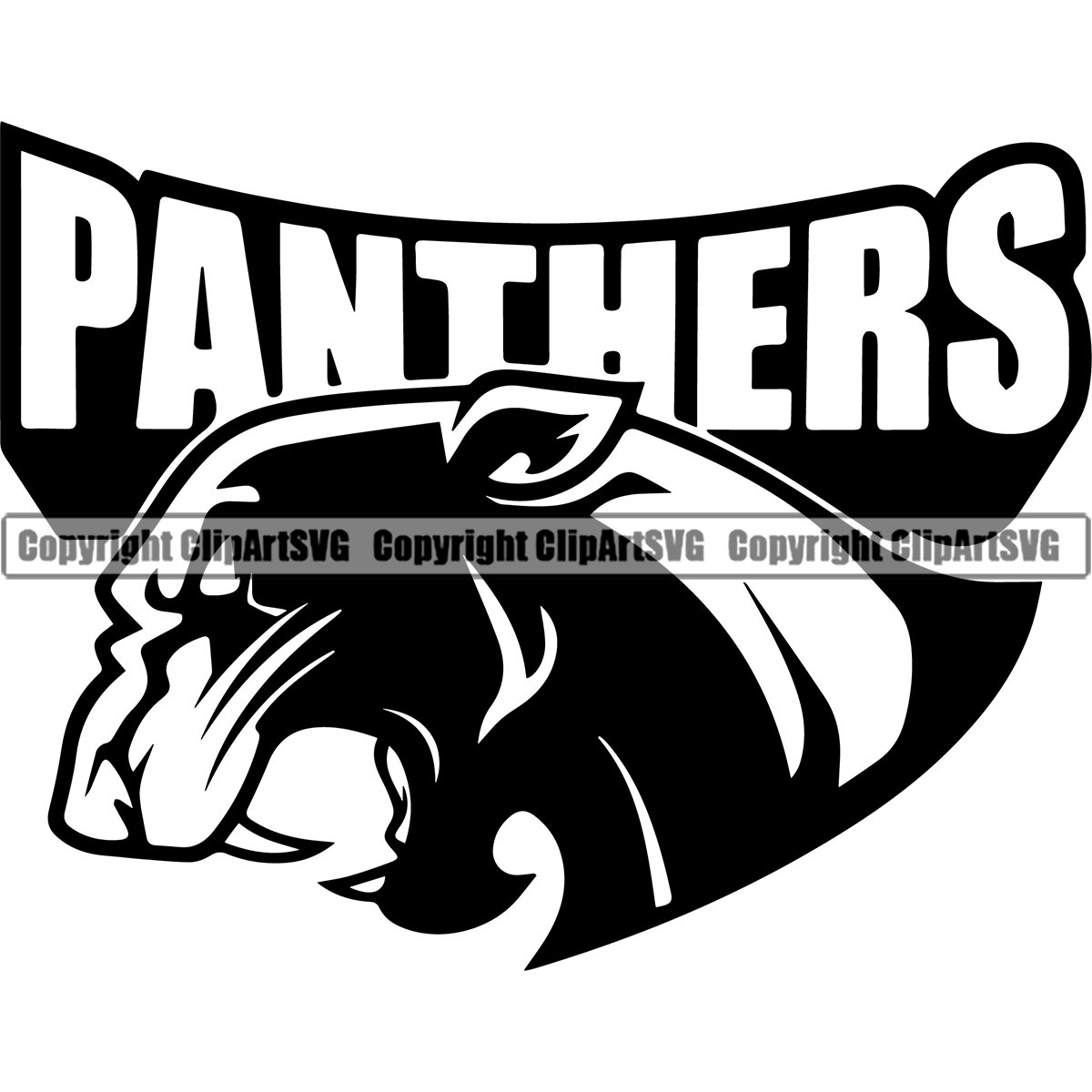 Panther Mascot School Team Head Face Sport eSport Game Emblem | Etsy
