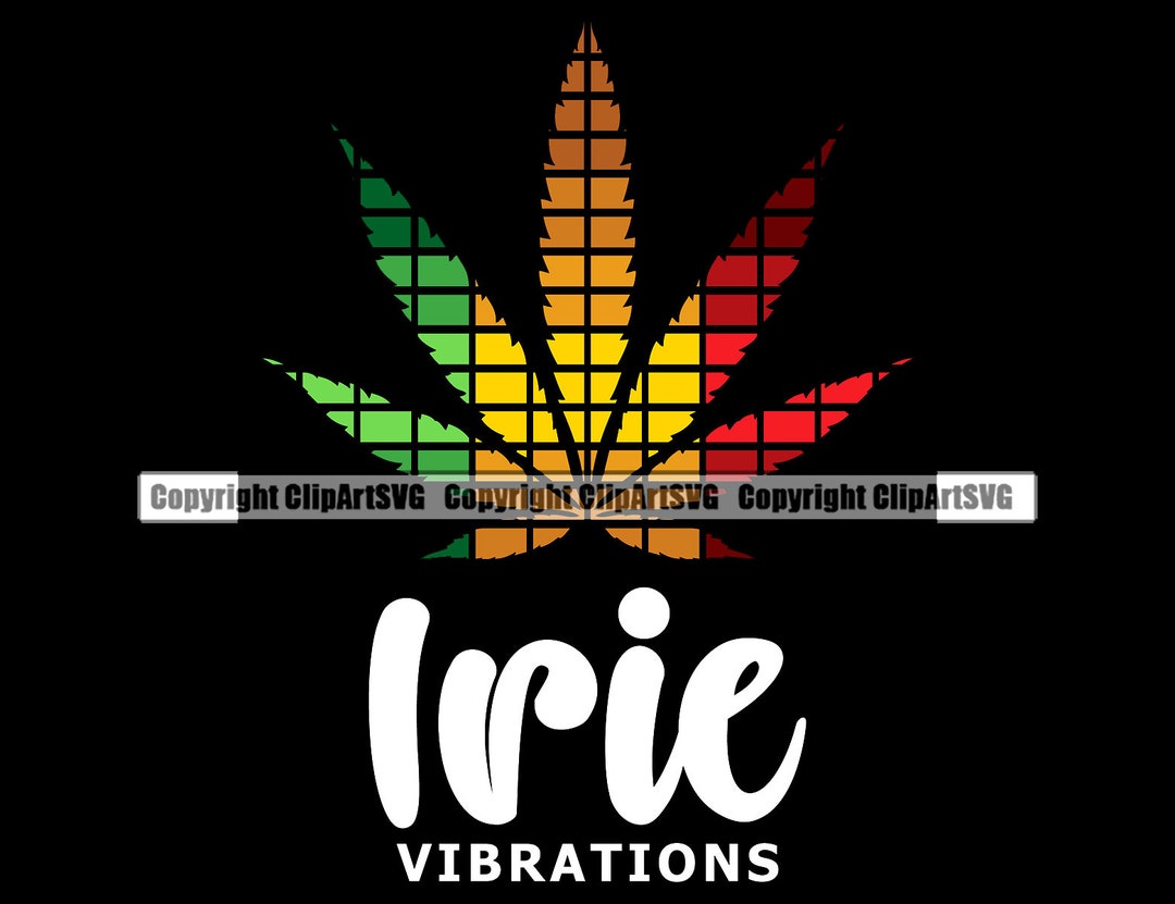 Rasta Reggae Music Radio Irie Vibrations Hippy Marijuana Leaf - Etsy