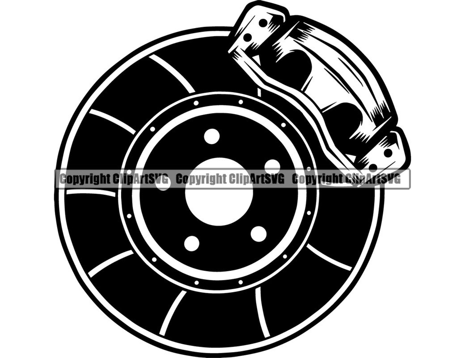 Brake Pads Mechanic Logo Auto Repair Service Fix Garage Shop Sales Car ...