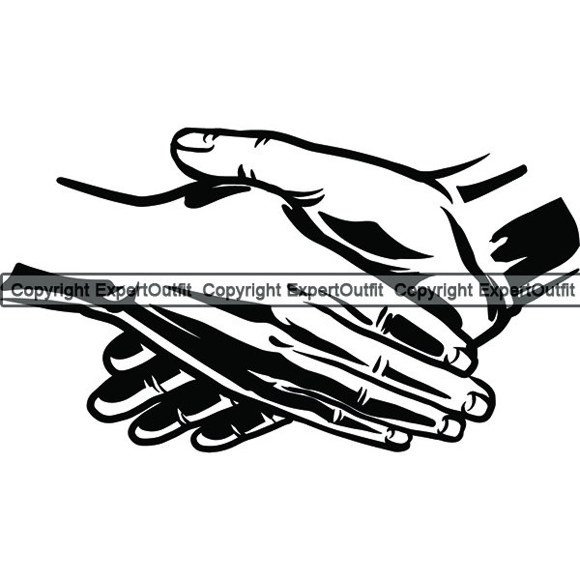 Hand Handshake Shaking Grasp Greeting Familiar Acquaintance - Etsy