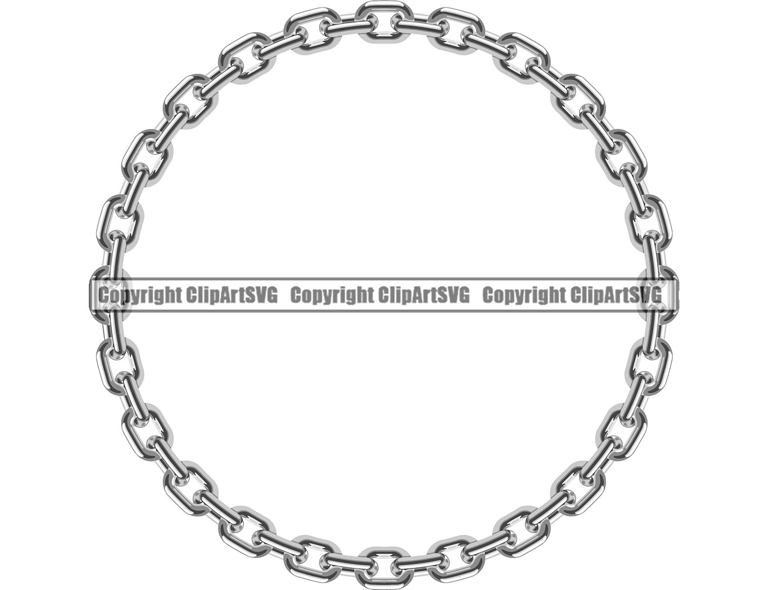 Chain Links Vector Circle