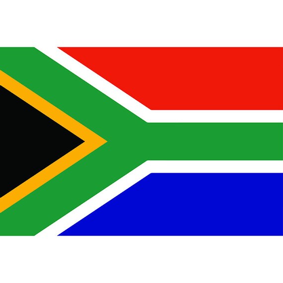 South Africa African Safari Country World National Nation Flag | Etsy