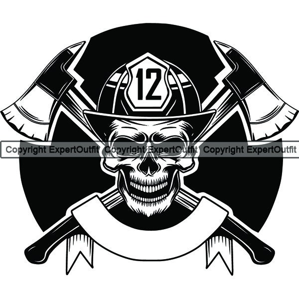 Firefighter Logo Blade Axe Fire Firefighting Rescue Fireman | Etsy